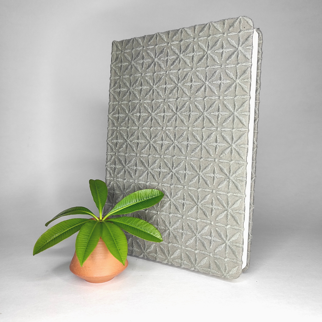 Handmade Journal - Grey - Jaali Collection – JAMUNI DESIGN COMPANY